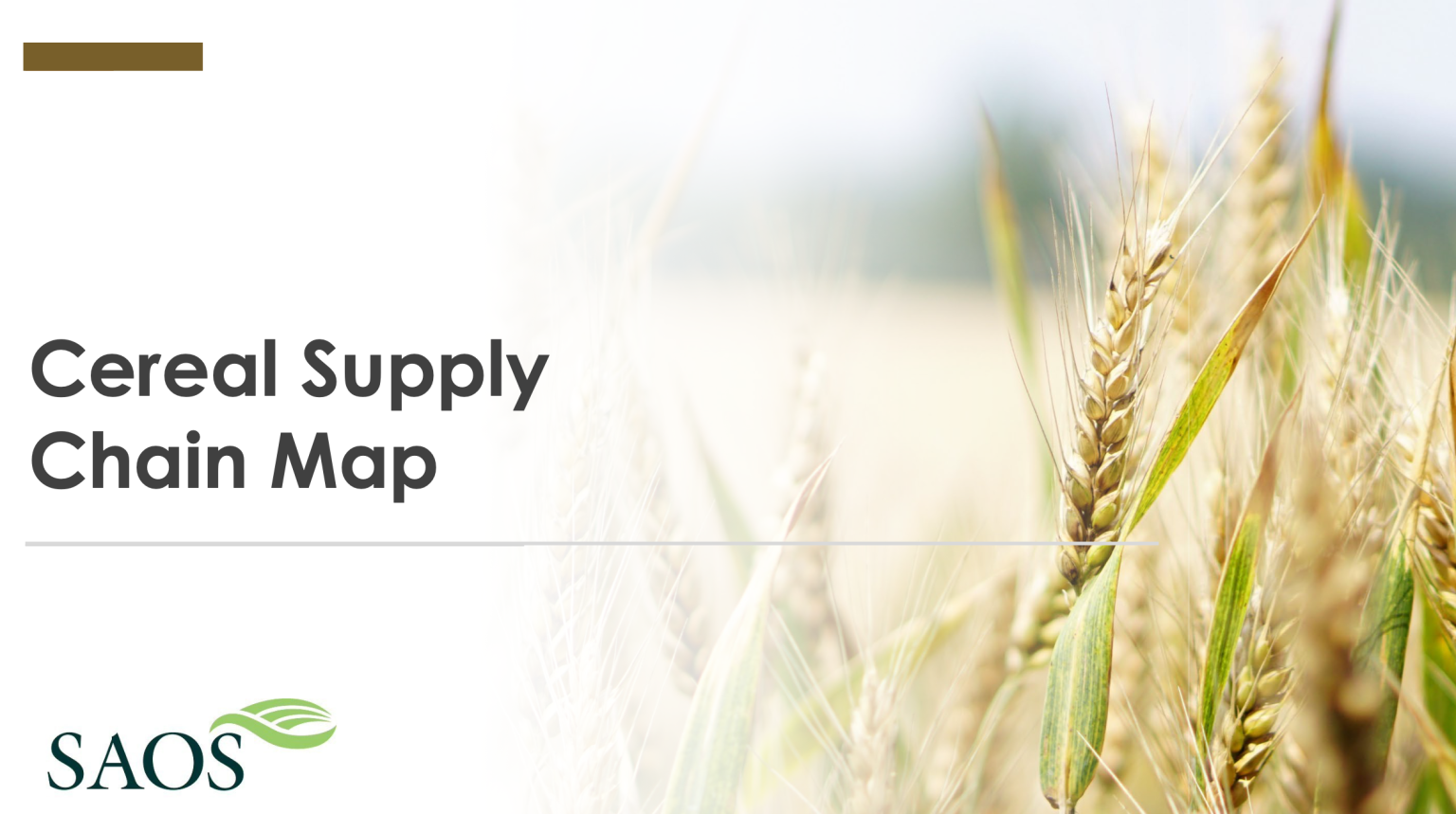 SAOS Cereal Supply Chain - Scottish Agronomy